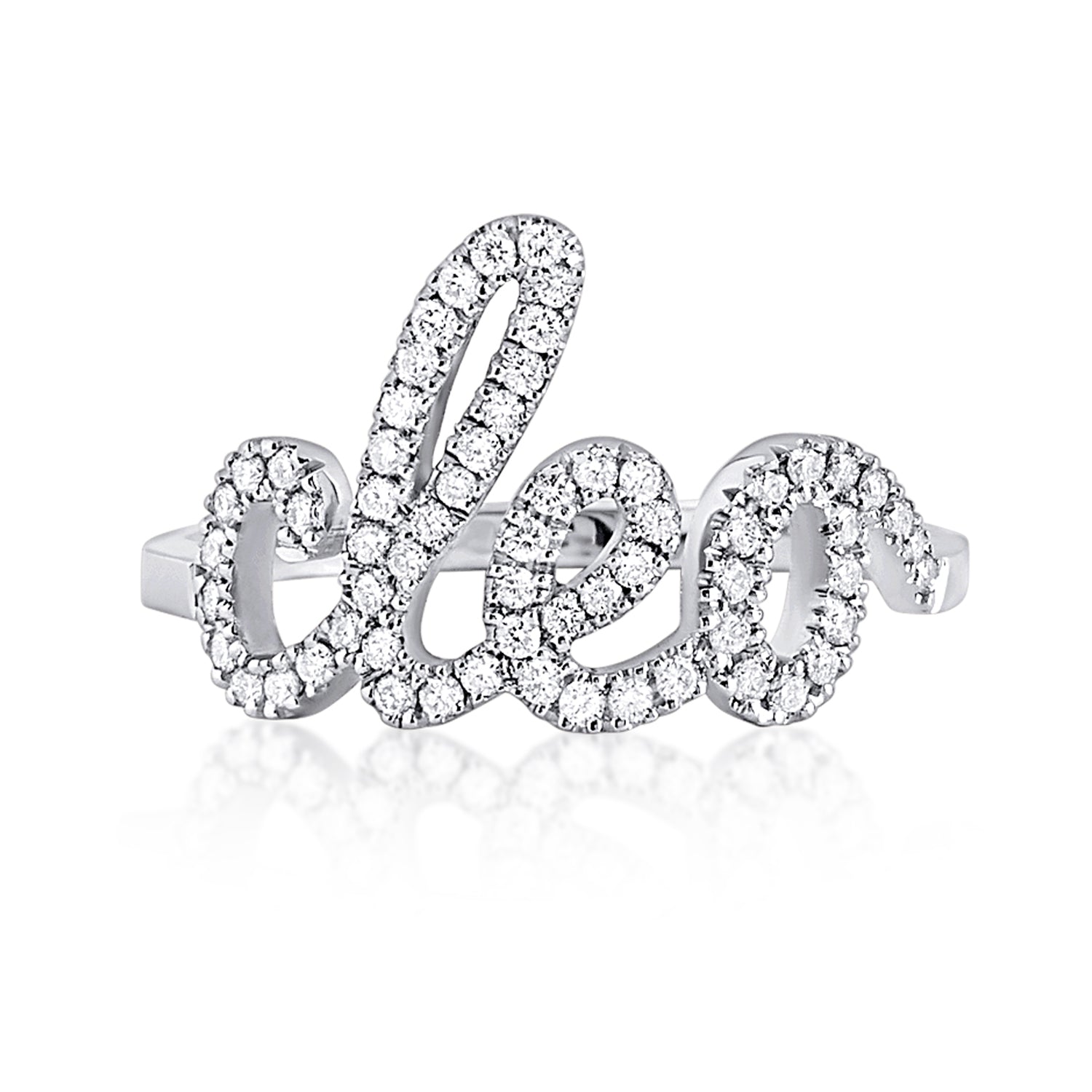 Custom Name Ring | Personalized Diamond Name – Rimon Fine Jewelry
